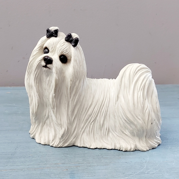 Sandicast | Accents | Vintage Sandicast Maltese Dog Sculpture | Poshmark